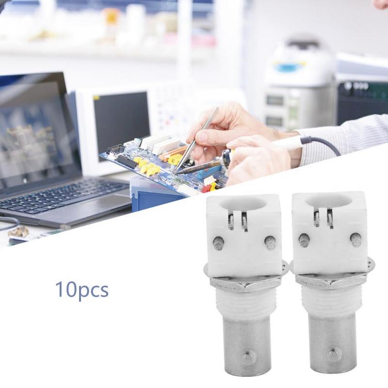 10pcs 90 Degree White PCB Mount BNC Connector Board 2P BNCQ9 Adapter ...