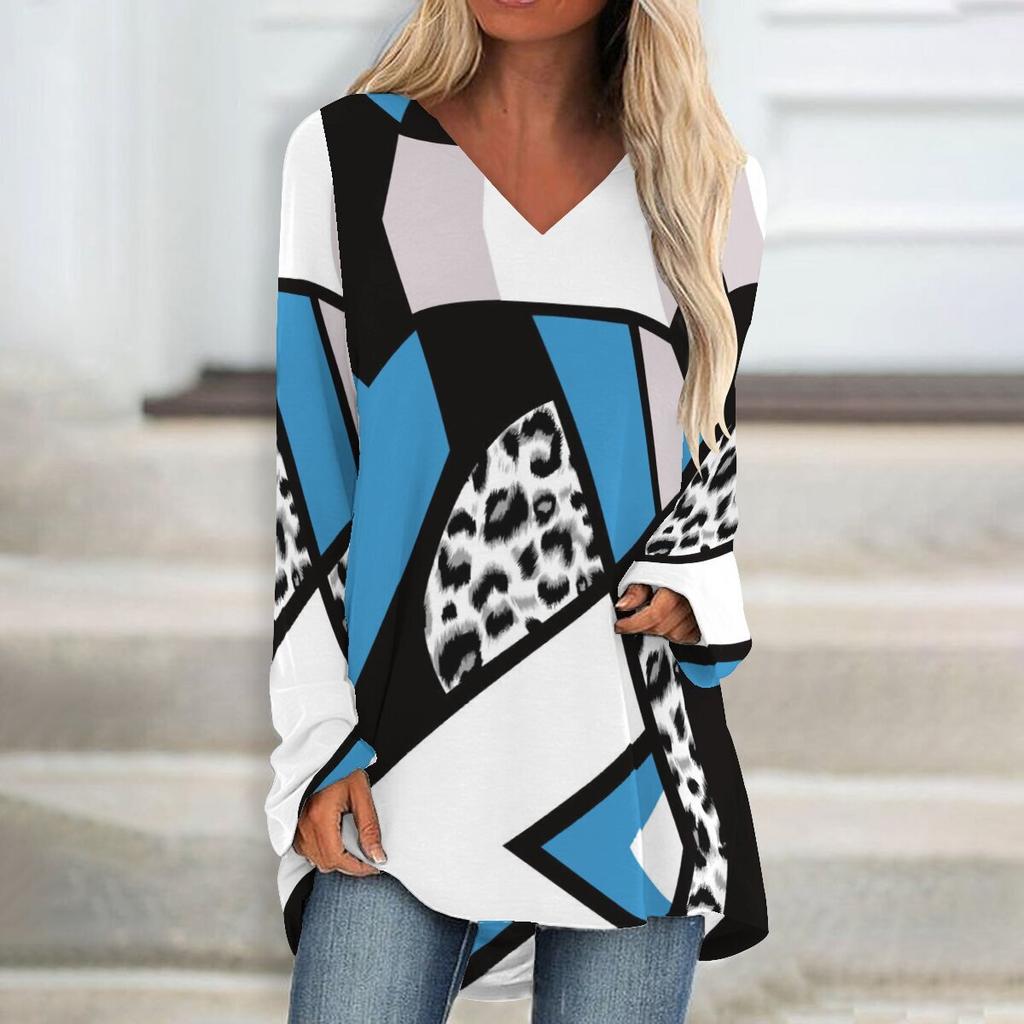 Buy XXS-10XLSpring and Autumn Women's Long Sleeve Irregular Print ...