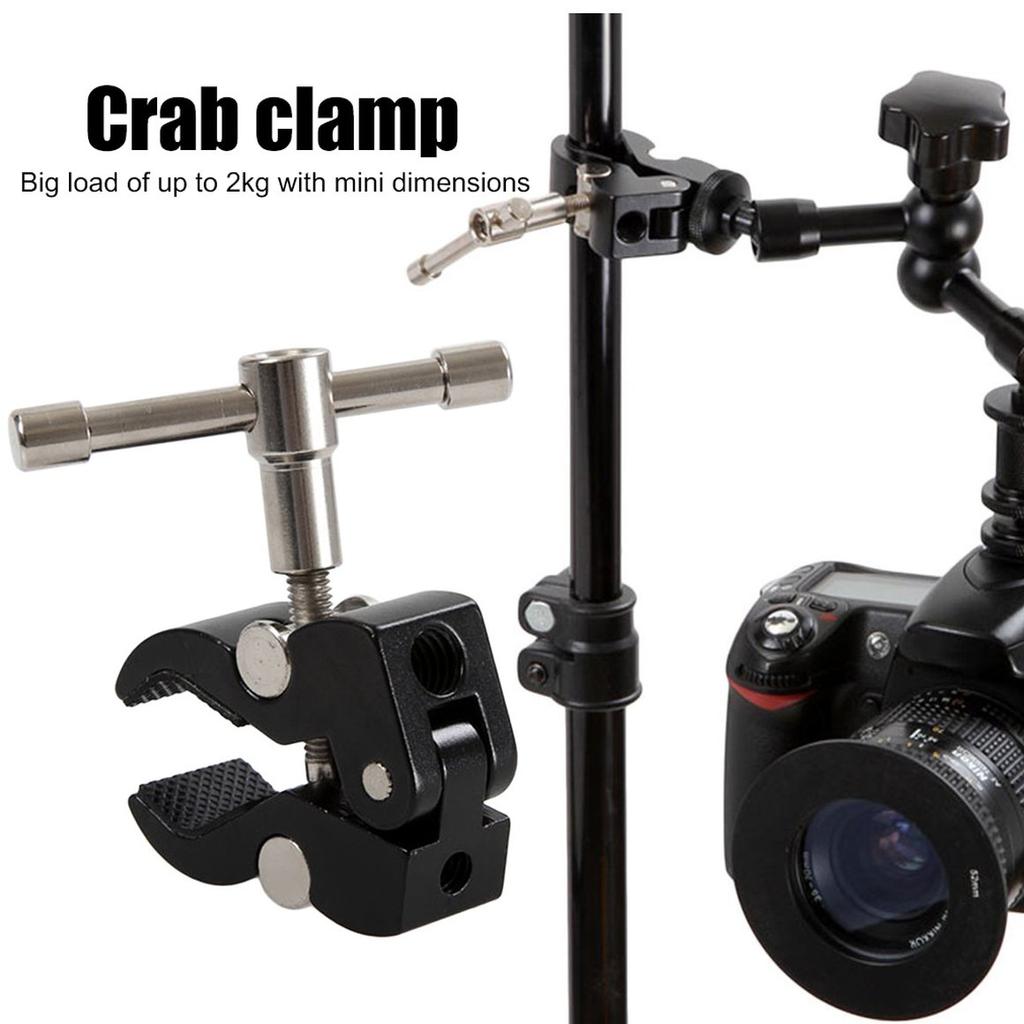 LLLD Photo Studio Magic Friction Arm Super Crab Clamp Articulating ...