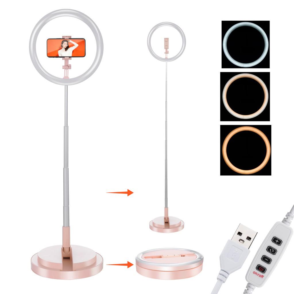 Buy Portable Ring Light with Stand and Phone Holder 11 Inch Dimmable ...