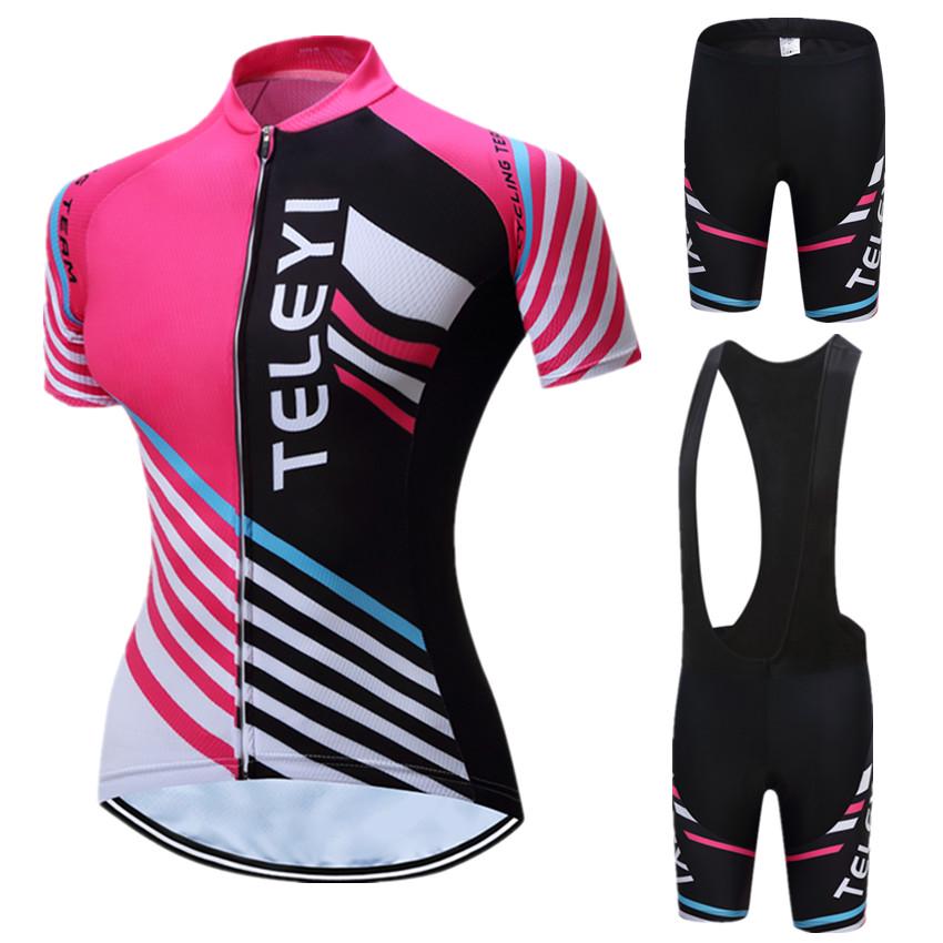 Buy Women Outdoor Sports Cycling Clothing Set Ropa Ciclismo Bicycle ...