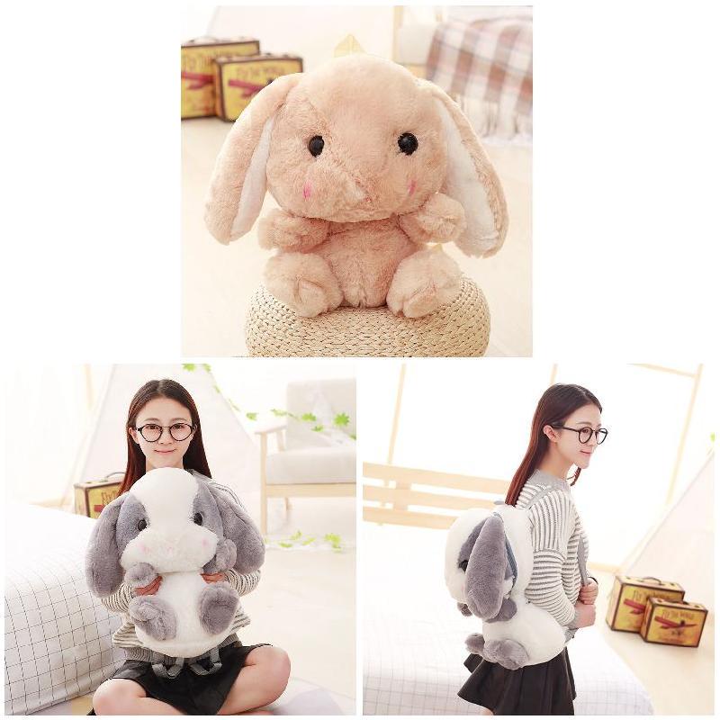 Buy Bunny Stuffed Toy Plush Doll Bag Cute Cartoon Bag Backpack Rabbit ...