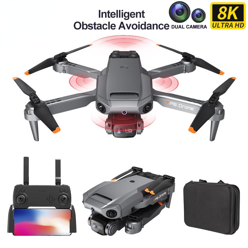 Buy KBDFA P8 Drone 8K HD Dual Camera 4K 5G Wifi FPV 360 Full Obstacle Avoidance Optical Flow ...