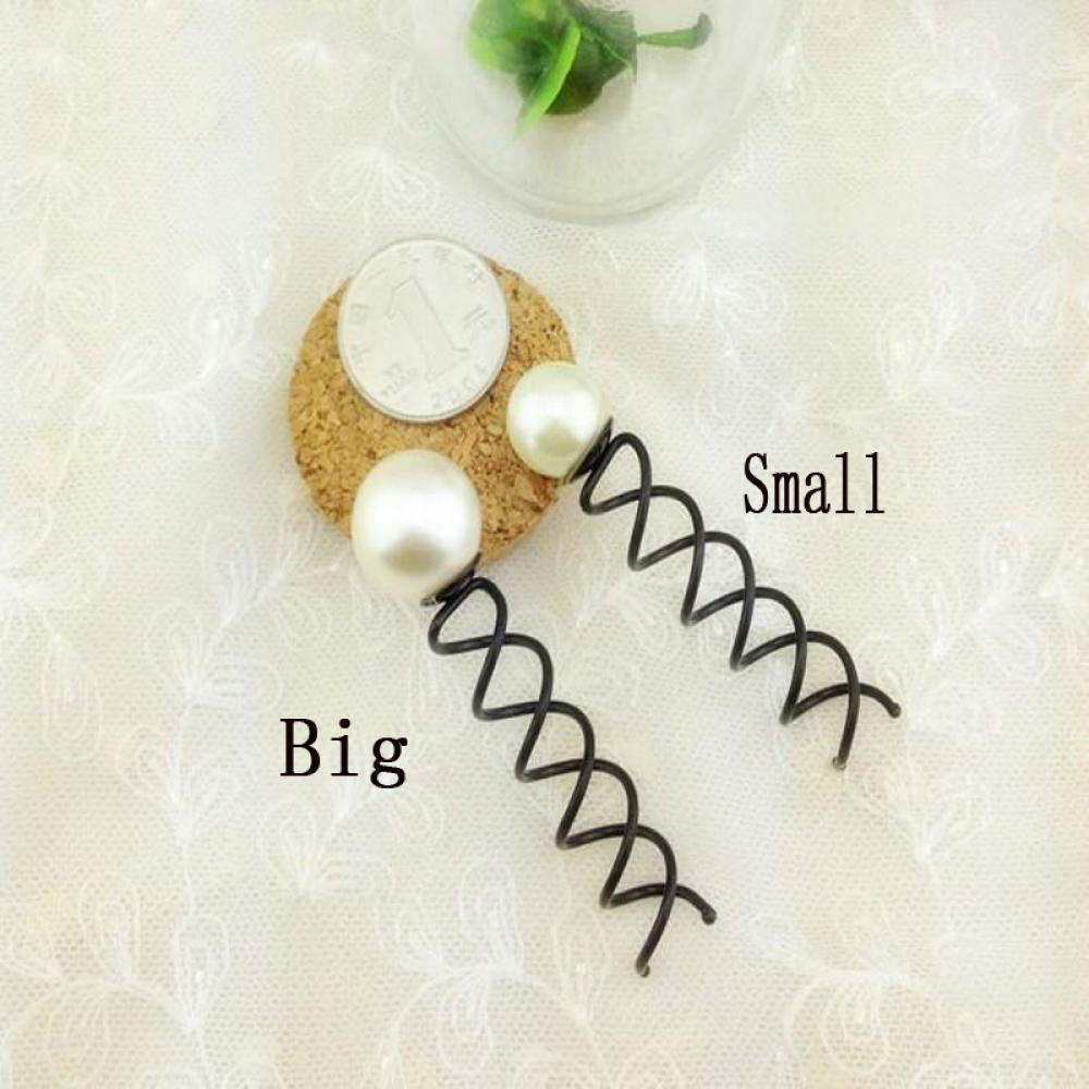 Buy 2Pcs Womens Black Spin Screw Hair Pin Spiral Clip Twist Barrette at ...
