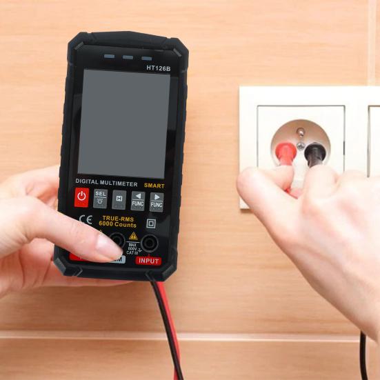 Buy Large Screen Display Digital Multimeter Non-contact Fireproof ABS ...