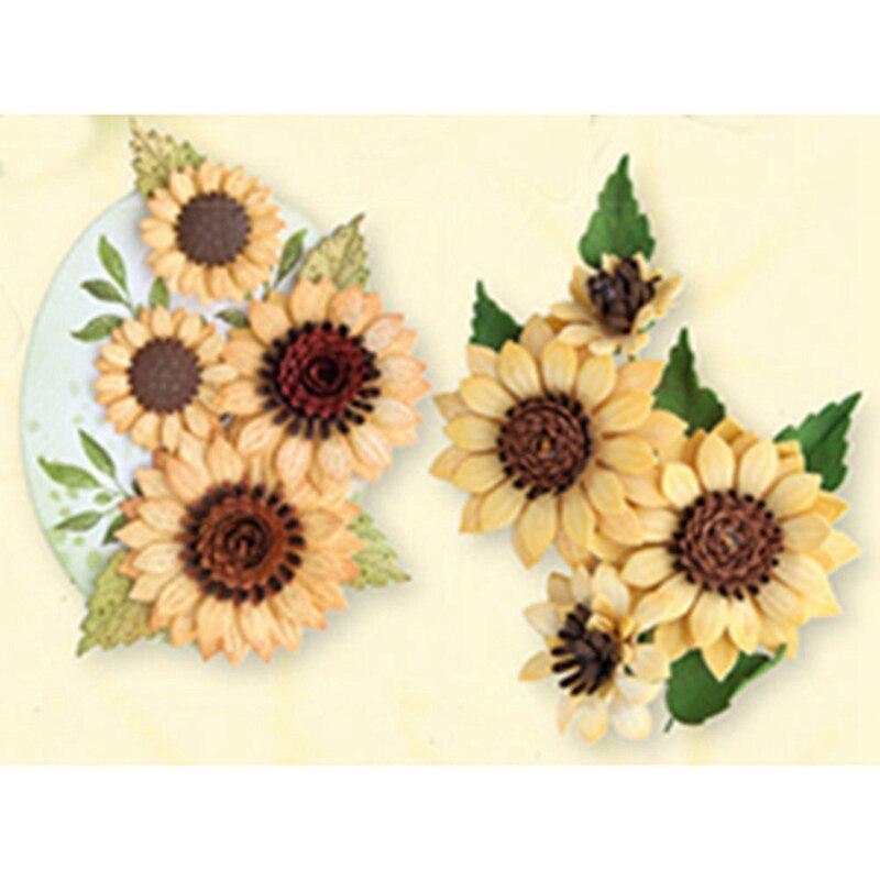 Buy Sunflower Shaped Cutting Dies Metal Template Die For Scrapbooking ...