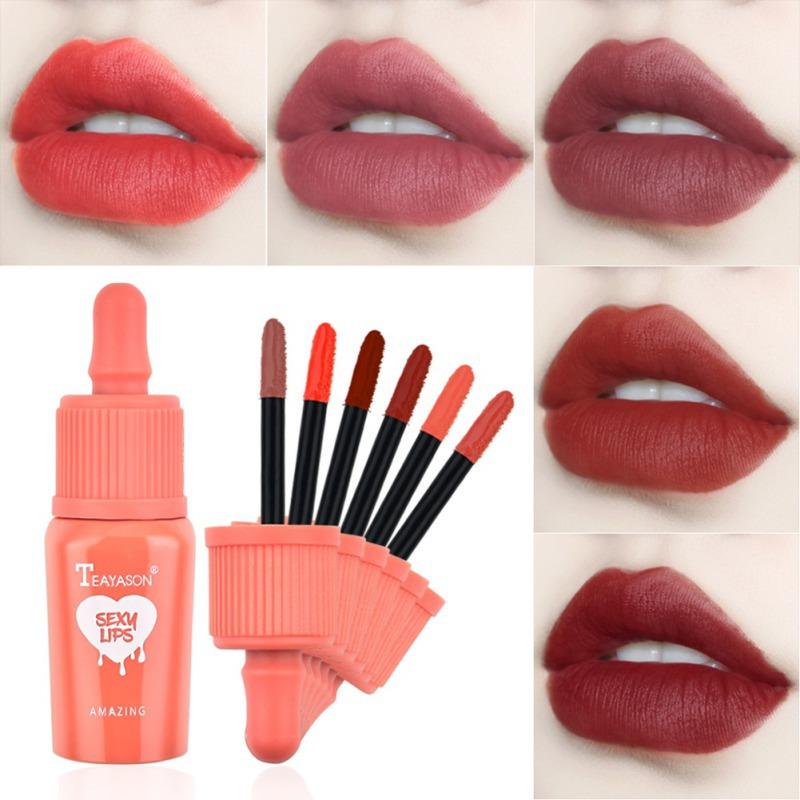 Buy Matte Lip Dyeing Liquid Moisturizing Brighten Lip Tone Waterproof ...