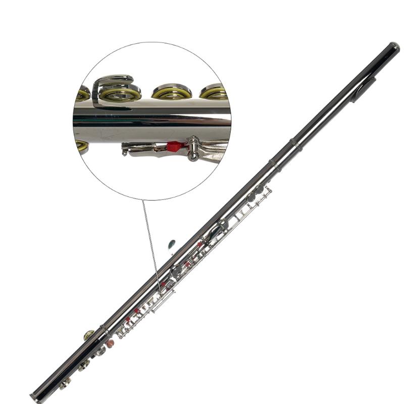 Buy Western Concert Flute C Key 16 Holes Flute Nickel Plated Woodwind ...