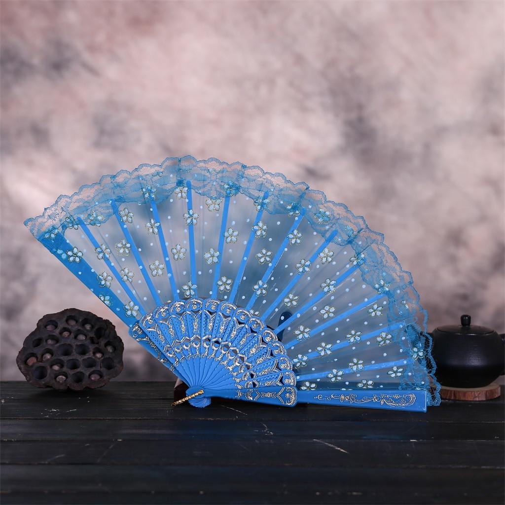 Buy Best Chinese Style Dance Wedding Party Lace Silk Folding Hand Held ...