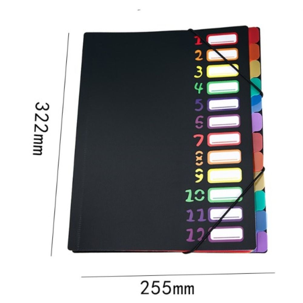 Cheap Practical Expanding Rainbow Lining Plastic File Box File Folder ...