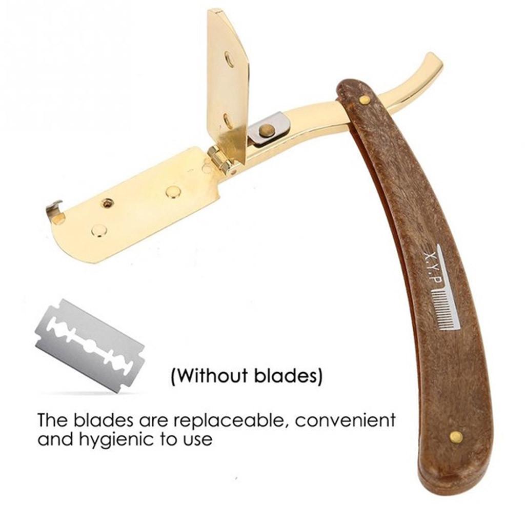 Buy Manual Shaver Folding Straight Razor Stainless Steel Beard Hair at ...