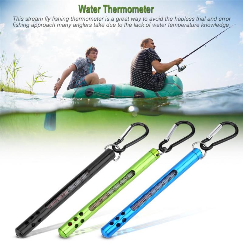 Buy Outdoor Metal Fly Fishing Water Stream Thermometer Fishing ...