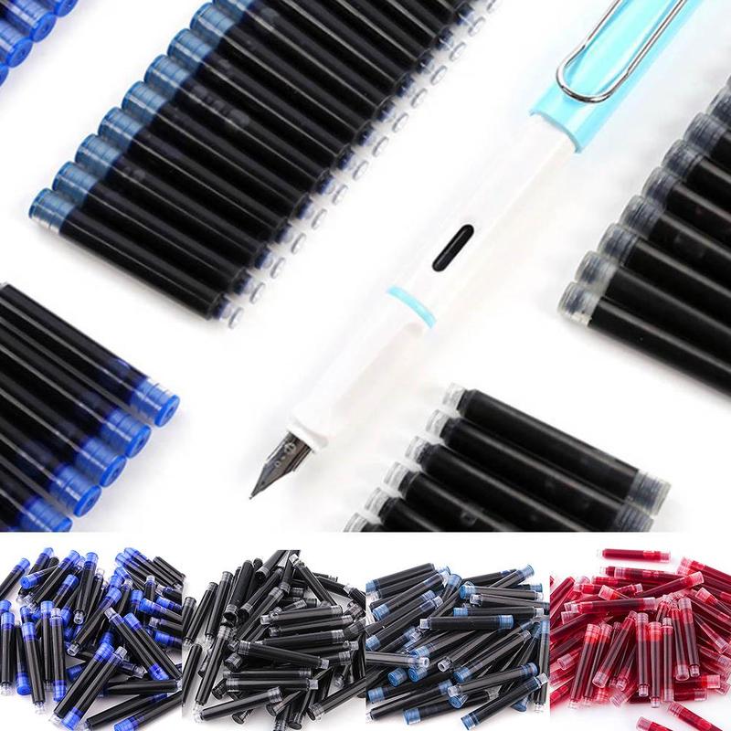 Buy 100 Pcs High Quty Fountain Pen Ink Refill Ink Cartridges Ink Sac ...