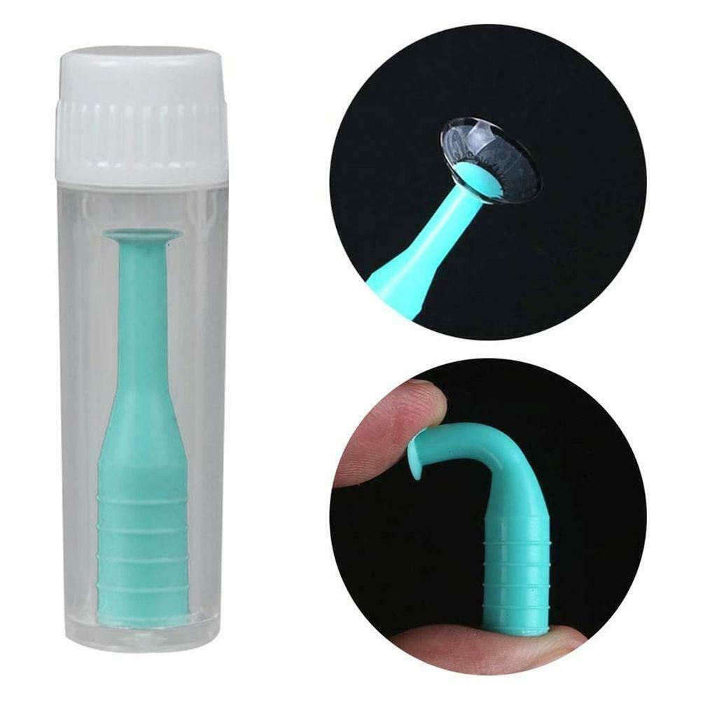 1pcs Handy Silicone Contact Lenses Small Suction Cups Inserter Stick ...