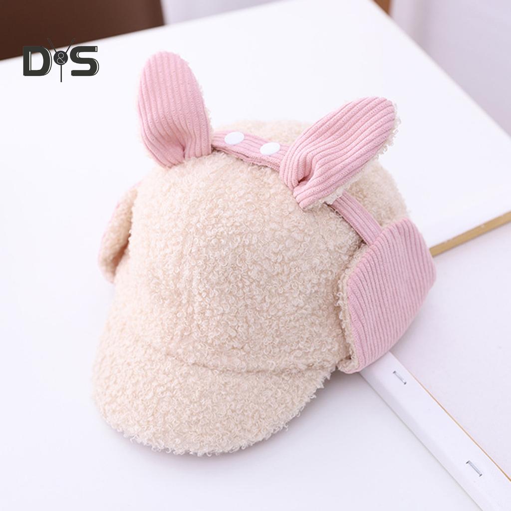 Buy Autumn Winter Dual-use Rabbit Ears Hat Windproof Ear Flap Cap Baby ...