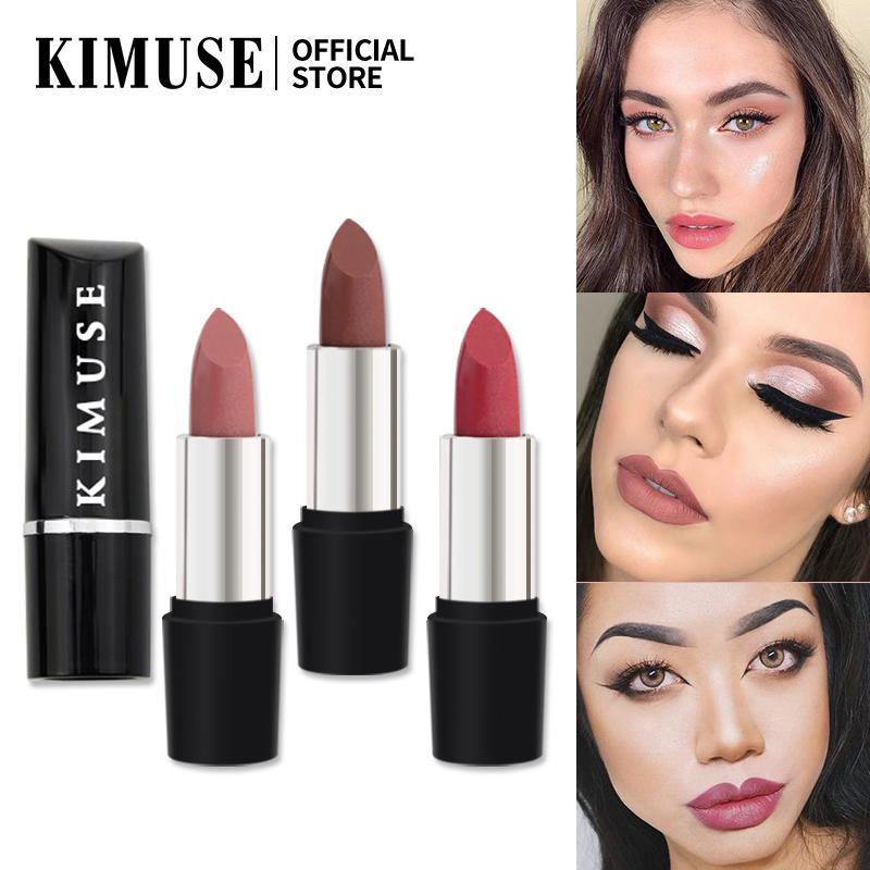 Buy Kimuse Brand Makeup Lipstick Matte Long Lasting Waterproof Nude ...