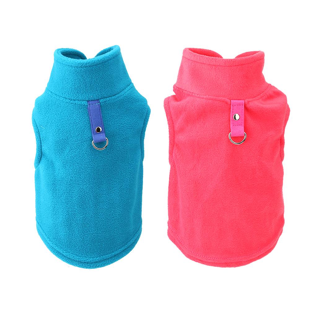 Buy Simple Pure Color Dogs Pets Vests for Puppy Small Dogs Soft Fleece ...