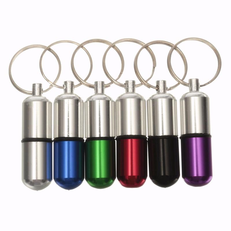 Buy New Mini Pill Bottle First Aid Gallipot Keychain Container ...