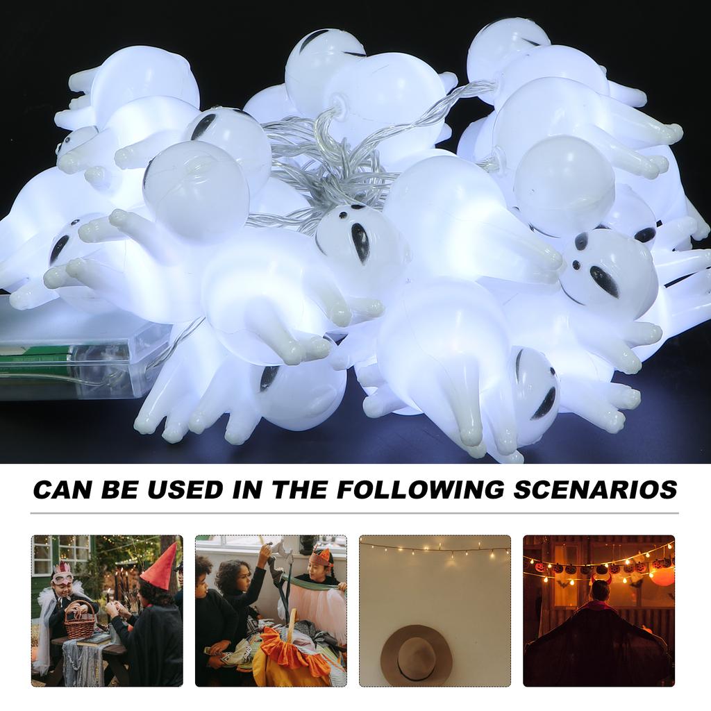 Buy Jasmine 0931PC Creative LED Battery Box Colorful Light Ghost String ...