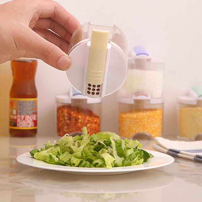 5pcs/Set Spice Rack Condiment Bottles Pepper Shakers Box Creative ...