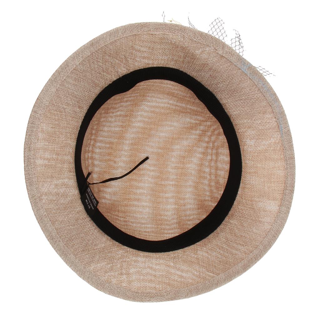 Buy Ladies Flax Fashion Straw Beach Fisherman Sunhat Flower Billycock ...