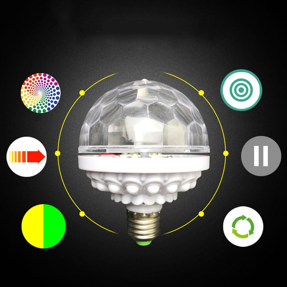 Satın alın LED Ball Stage Colored Light Magic Bulb Rotating Crystal ...