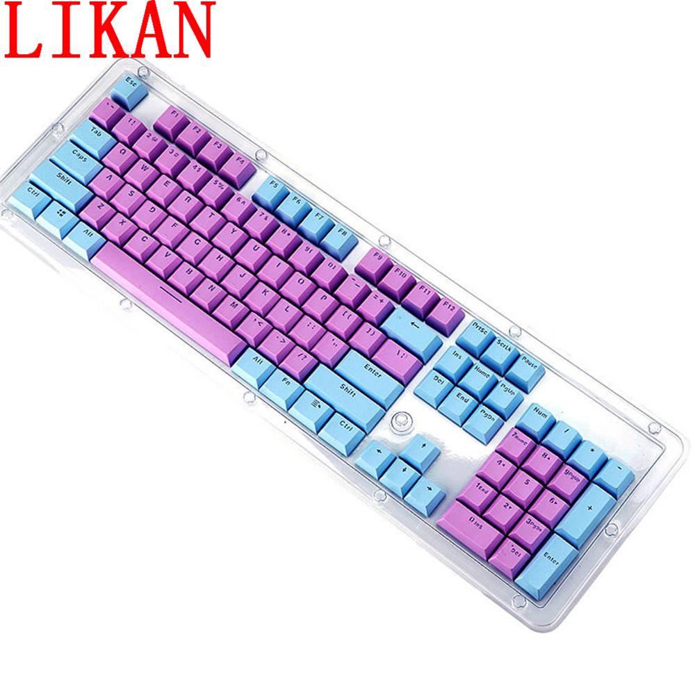 Buy DSFY Translucent Double Shot PBT 104 KeyCaps Backlit for Cherry MX ...