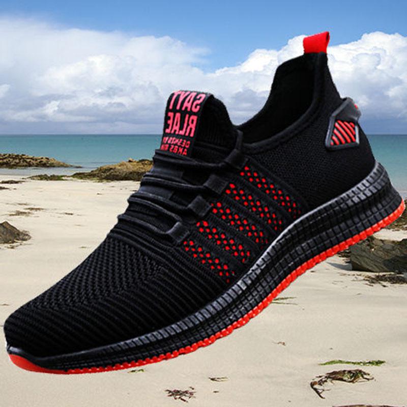 Buy Men's Sneaker Summer Breathable Mesh Shoes Soft Bottom Non-slip ...