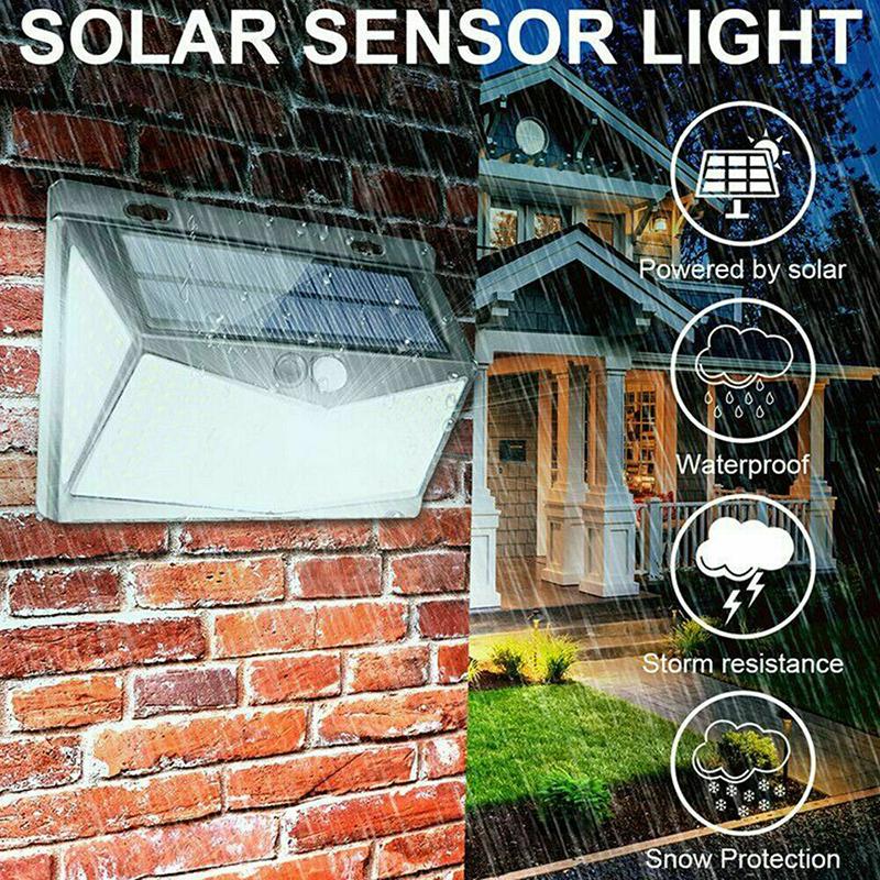 208 LED Waterproof Solar Power PIR Motion Sensor Wall Light Outdoor Garden Lamp-buy at a low ...