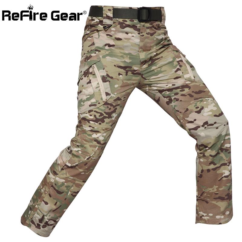 Buy Men Rip-stop Waterproof Military Pants Swat Army Combat Cargo Pants ...