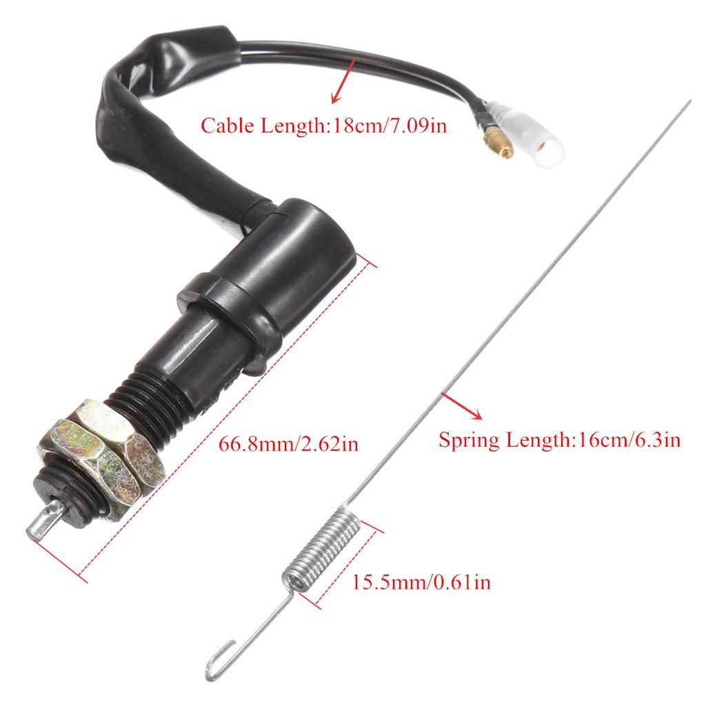Buy Universal Rear Brake Stop Light Switch Spring Black For Yamaha ...