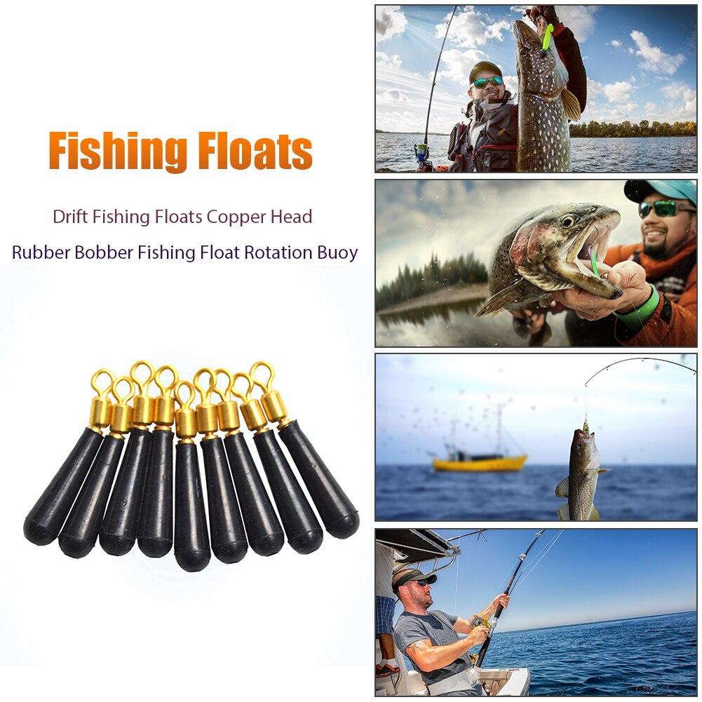 Buy 30/100pcs Fishing Gear Block Rotation Drift Fishing Floats Bobber ...