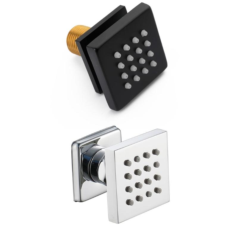 Shower Body Jet Sparyer Massage Spa Rain Showerhead Side Wall Mount ...