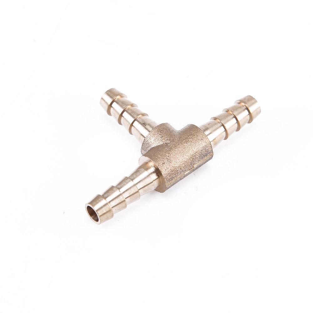 Buy 6MM/8MM Brass 3-Way T Piece Joiner Fuel Hose Tee Connector Air Water HR5 at affordable ...
