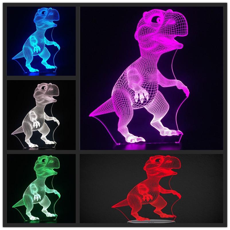 Buy Multiple Patterns 3D Colors Changeable Night Light Bedside Lamp ...