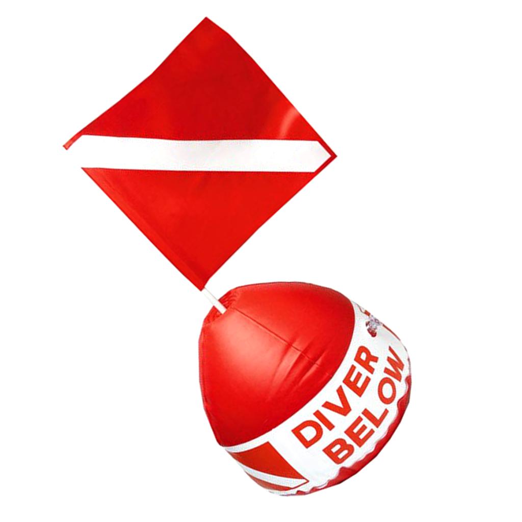 Buy Scuba Diving Inflatable Signal Floater with Dive Flag Red White ...