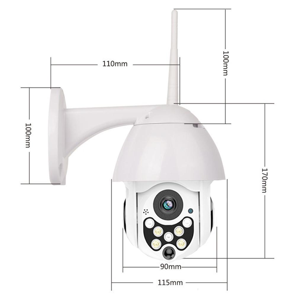 Outdoor Waterproof WiFi PTZ Pan Tilt 1080P HD Security IP IR Camera ...