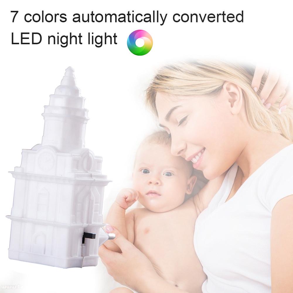 Buy 7 Color Auto Change Night Light LED Lamp Romantic Colorful Home ...