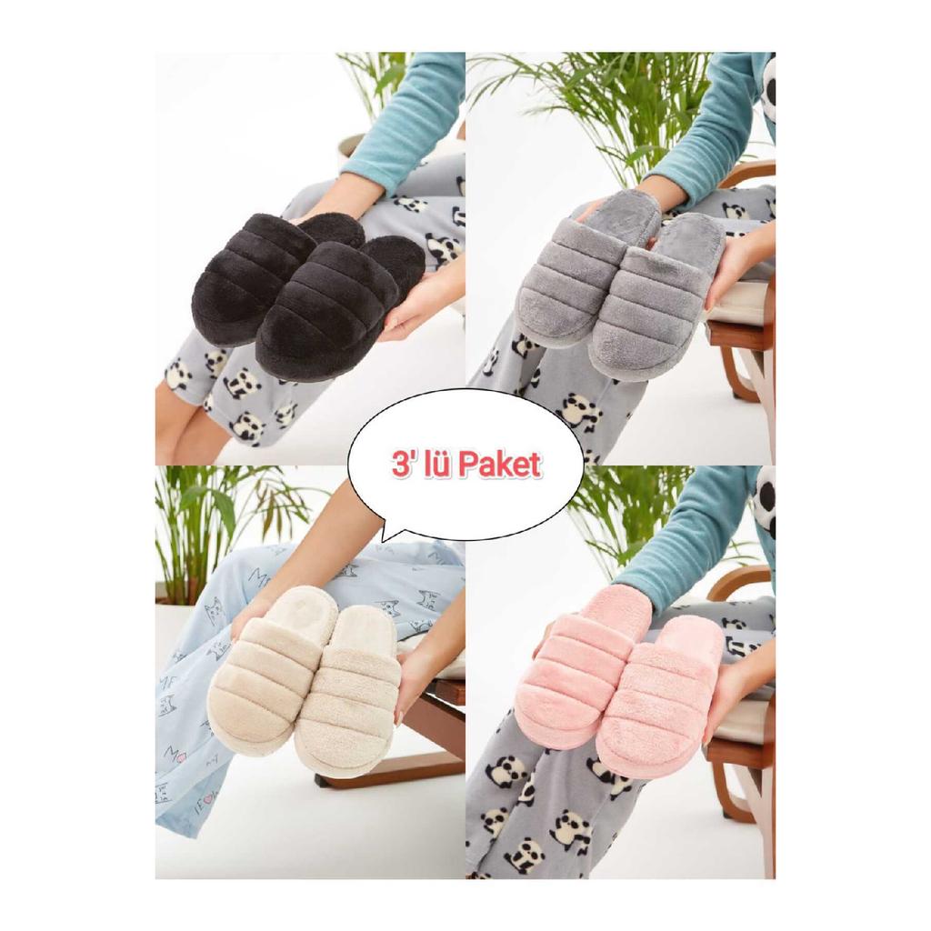 Cheap Pack Of 3 Closed Front Slippers Home Slippers Dowry Bundle Set | Joom