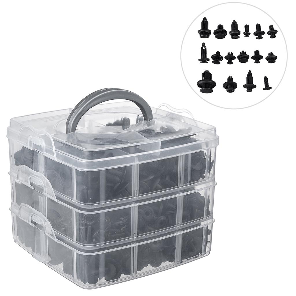 400/500/620/625/630Pcs 16/18/24/50 Types Mix Fastener Clips Plastic Car ...