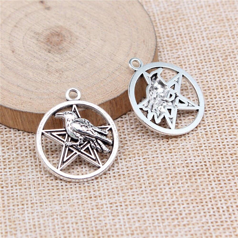 Kjøp Handmade Charm Pendant Necklac Crow Charms Charms Diy Craft | Joom