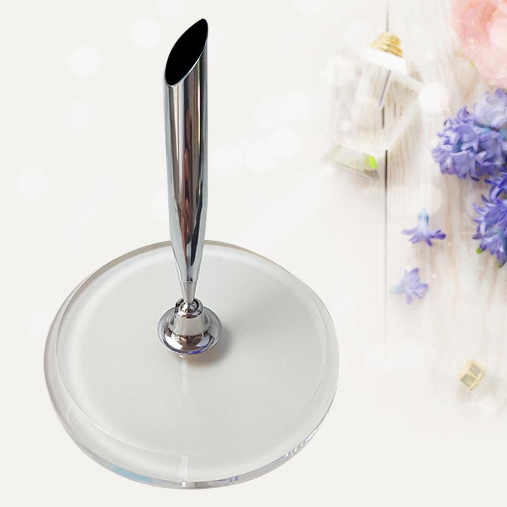1 Pce Pen Holder Acrylic Crystal Round Pen Stand Signing Pen Holder Pen ...