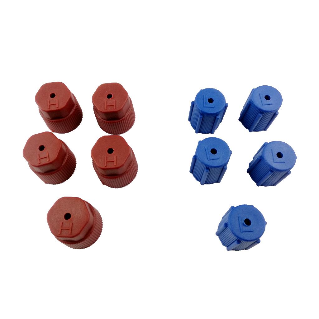 AC Charging Port R134a Side Air Conditioner Cap 13mm Blue & 16mm Brown ...