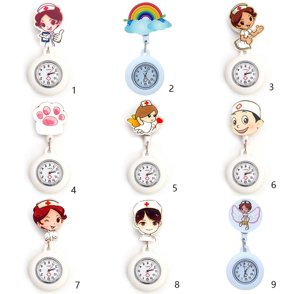 Buy Lovely Gift Doctor Nurse Pattern Quartz Clock Silicone Nurse Watch ...