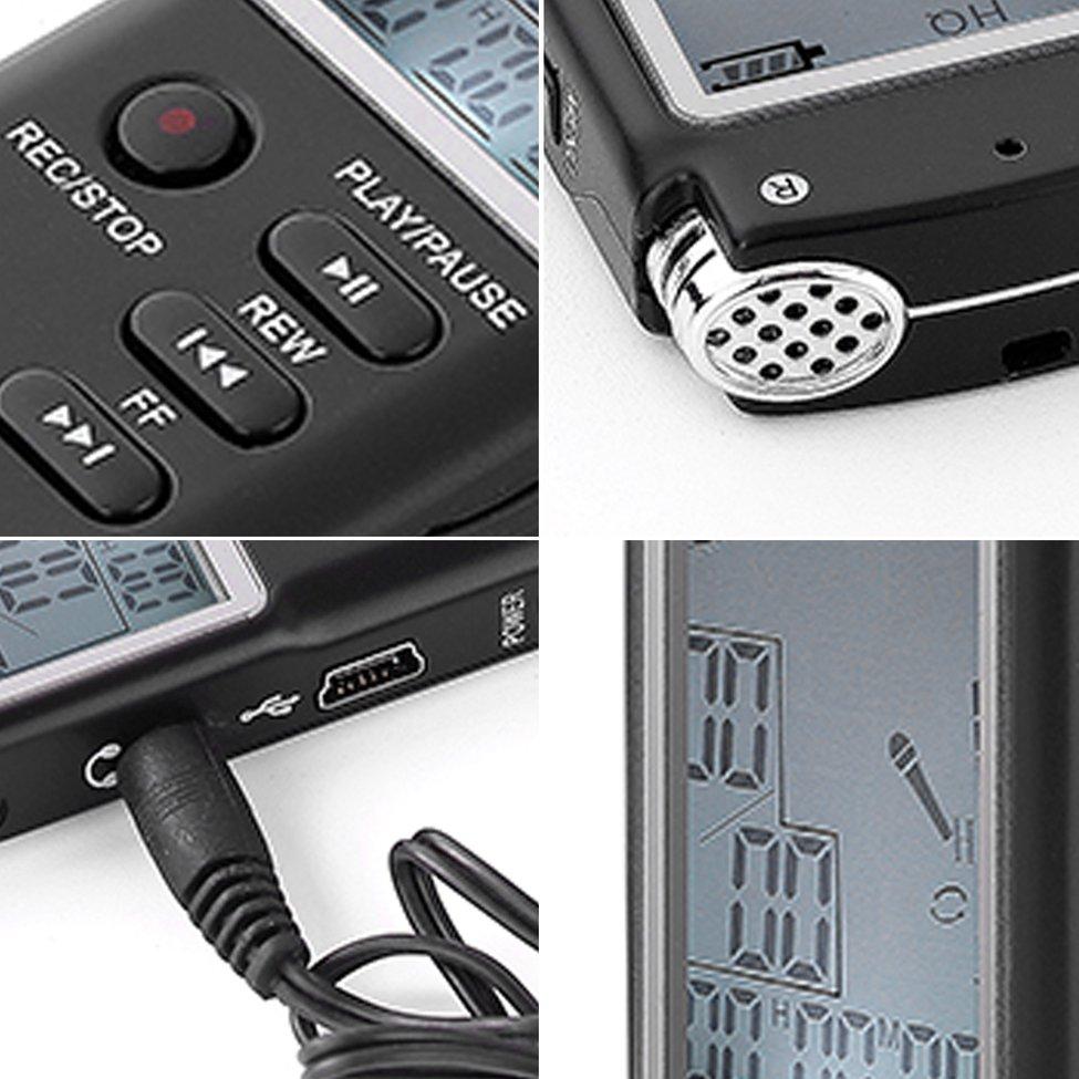 Buy Voice Recorder With LCD Screen Rechargeable Digital Audio Sound ...