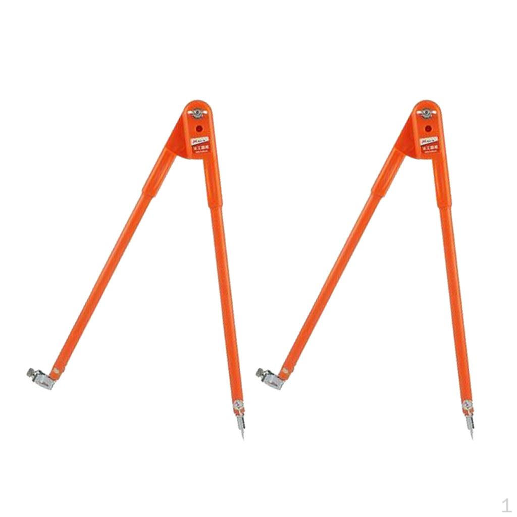 Buy 2pcs/set Carpenter Precision Pencil Compasses, Large Diameter with ...