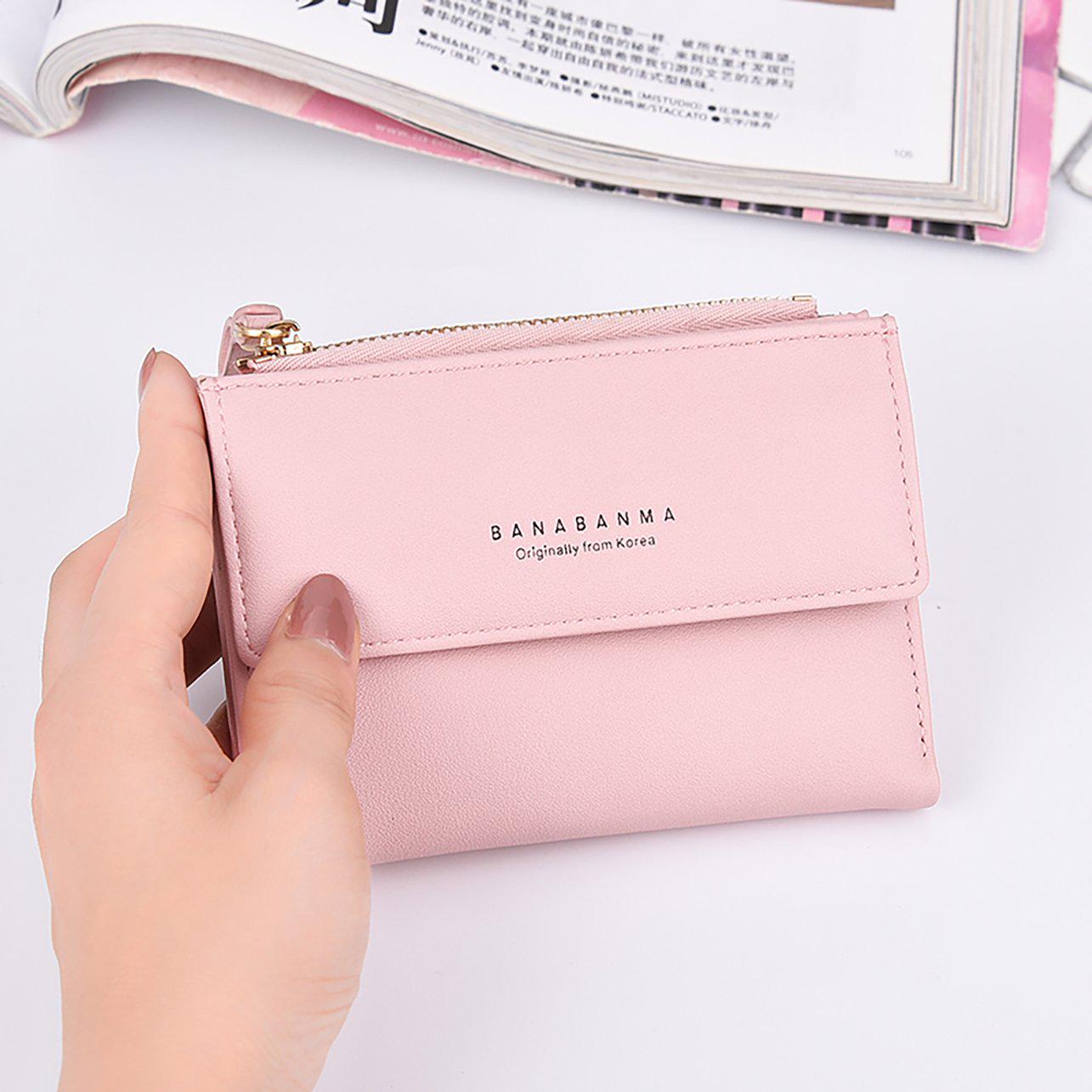 Small Size Zipper Women Short Style Wallet For Coin Card Cash Clutch ...