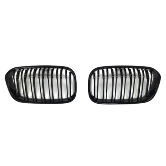 Buy Spader 1Pair Car Grilles Glossy Black Front Bumper Grills ...