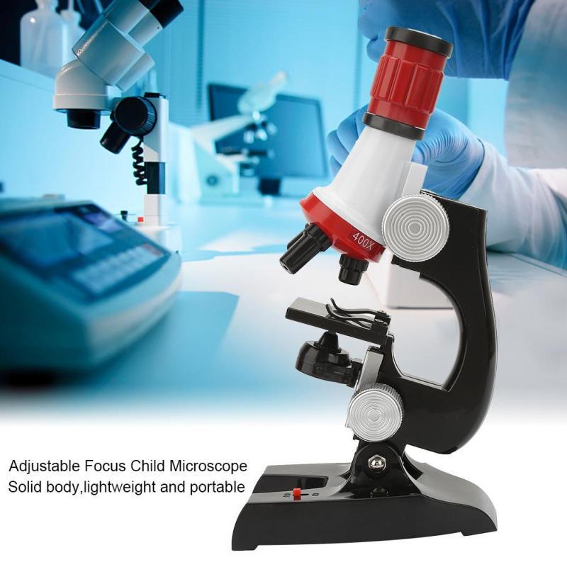 Buy Kids Children Biological Microscope Kit Educational Science ...