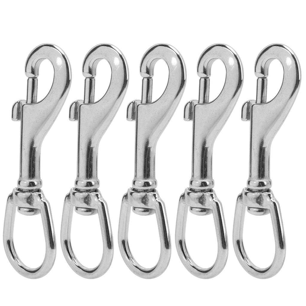 Buy L97MM Spring‑Snap Clip Diving Hook Double Ended Snap Hook Stainless ...